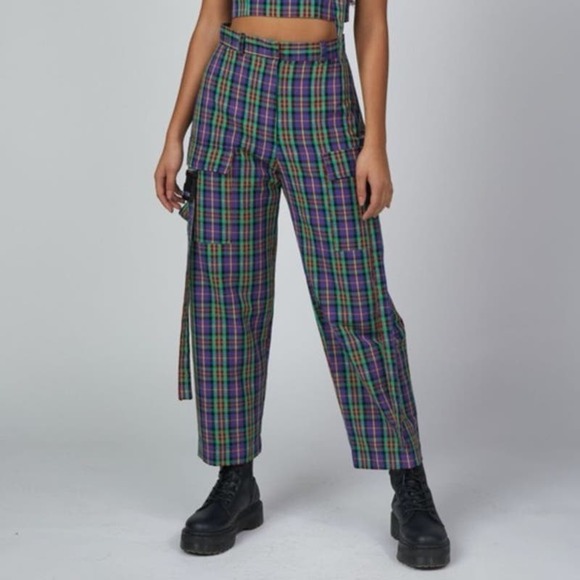 The Ragged Priest | Pants & Jumpsuits | The Ragged Priest Plaid Check ...